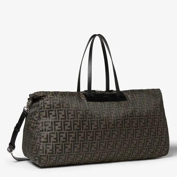 Fendi Duffle Superlight And Foldable Ff Zucca Fabric Duffle Bag